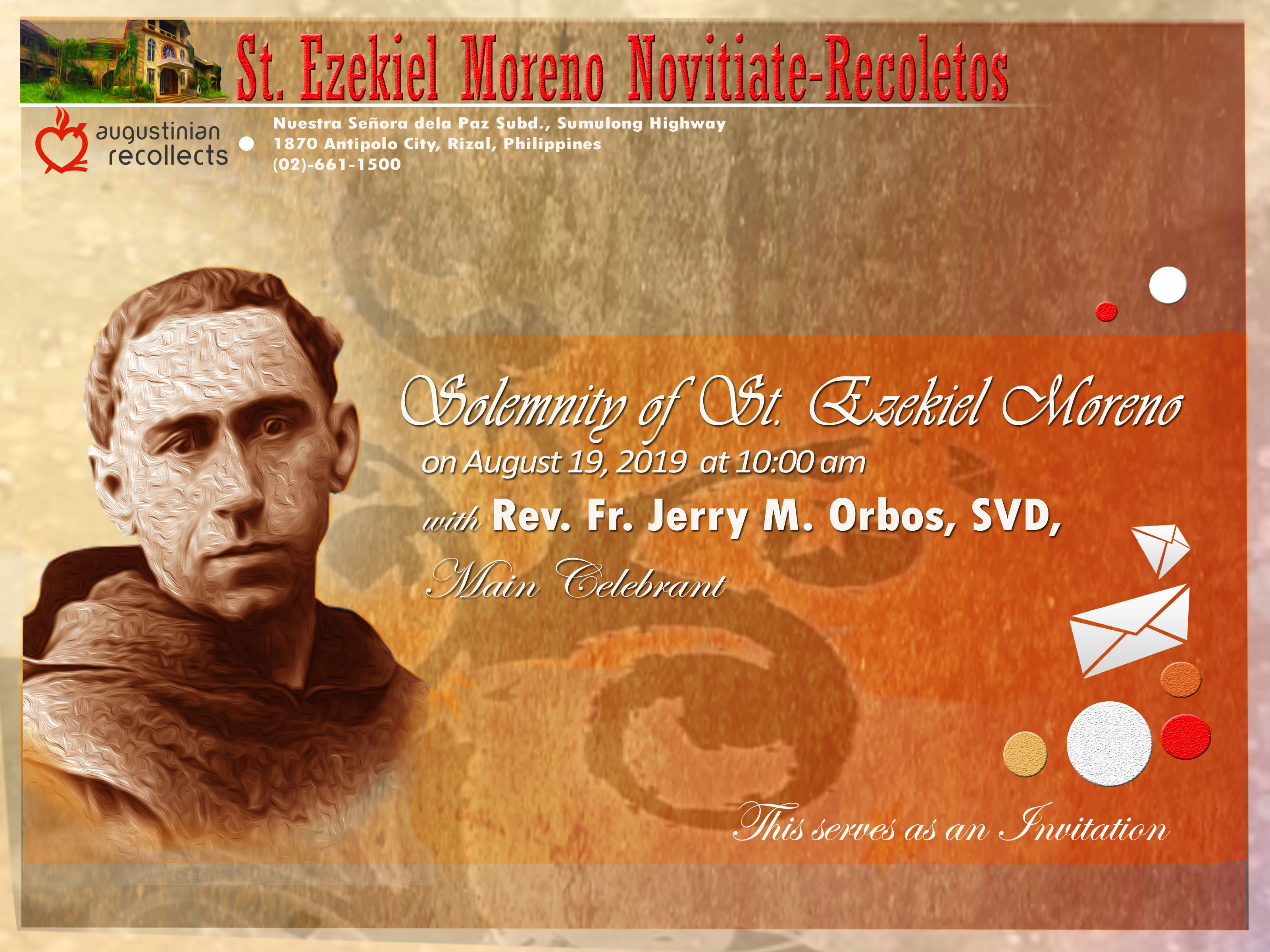Invitation: Solemnity of St. Ezekiel Moreno at SEMoNoRe – Agustinos ...