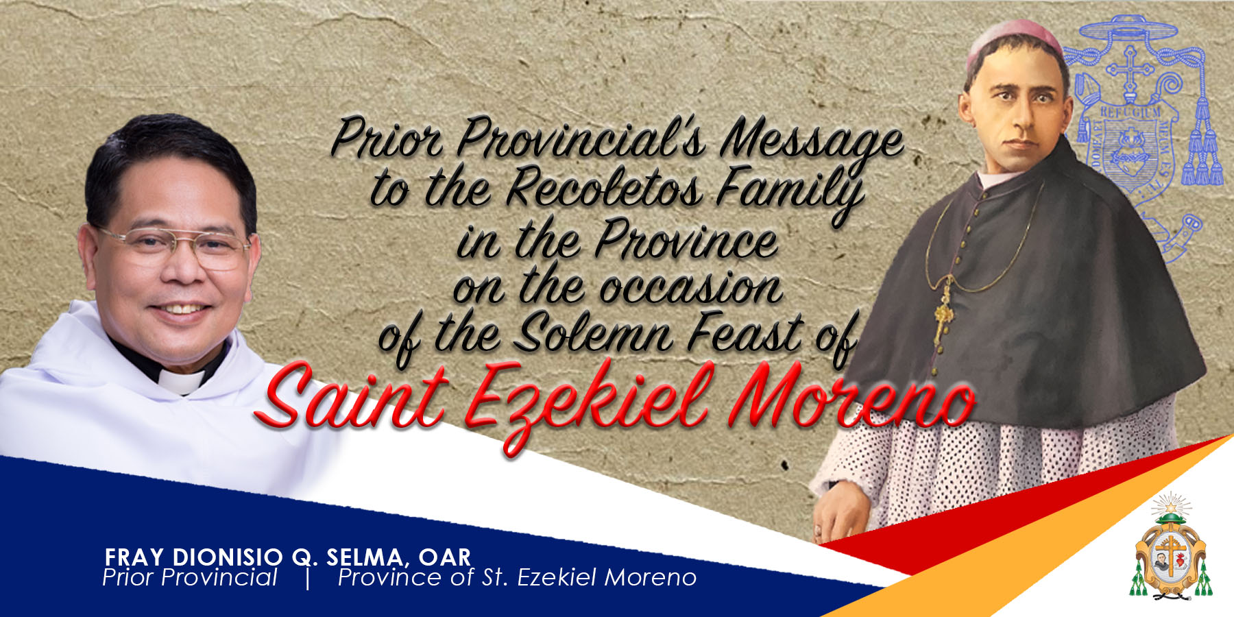 Prior Provincial’s Message to the Recoletos Family in the Province on ...
